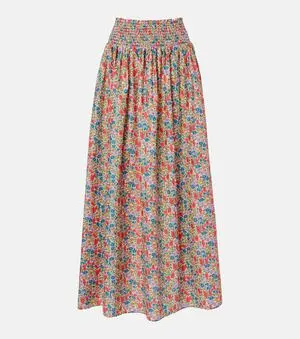 MONTCE Millie Floral Cotton Maxi Skirt - Multicoloured
