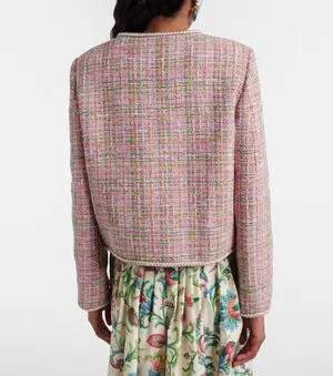 Etro Checked Cotton-blend Tweed Jacket