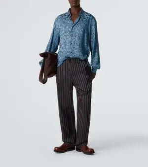 Dries Van Noten Mid-rise Straight Leg Trousers