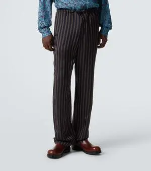 Dries Van Noten Mid-rise Straight Leg Trousers