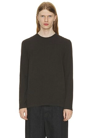 THE ROW Leon Long Sleeve T-shirt - Mud
