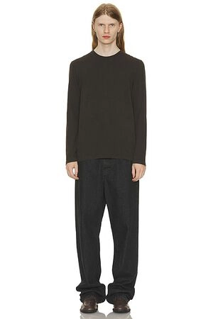 THE ROW Leon Long Sleeve T-shirt - Mud