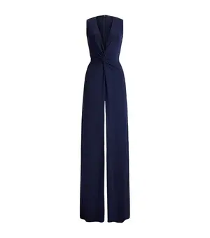 Ralph Lauren Pleated Maxi Dress - Navy