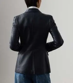 Ralph Lauren Lambskin Camden Jacket - Navy