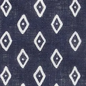 Ralph Lauren Linen Art Deco Neckerchief - Navy