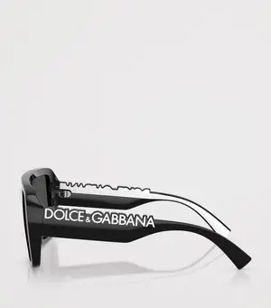 Dolce & Gabbana Injected Dg6204 Shield Sunglasses