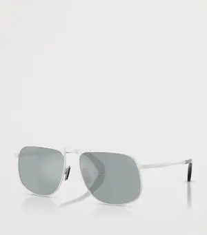 Moncler Vitessa Aviator Sunglasses - Silver