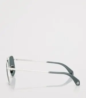 Moncler Vitessa Aviator Sunglasses - Silver