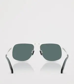 Moncler Vitessa Aviator Sunglasses - Silver