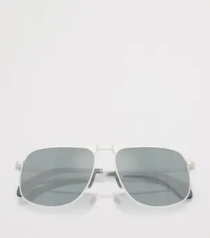 Moncler Vitessa Aviator Sunglasses - Silver