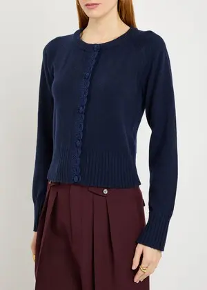 Erdem Crochet Collar Wool-blend Cardigan