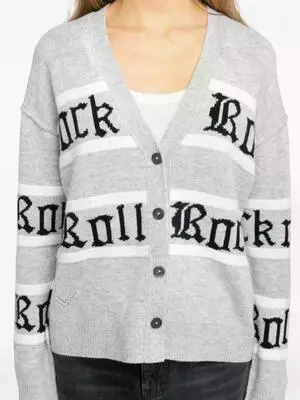 Zadig&Voltaire Stripes Cardigan - Grey