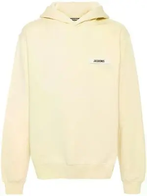 Jacquemus Le Hoodie Gros Grain Top - Neutrals