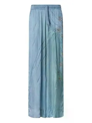 Pinko Wide-leg Trousers With Jewel Print