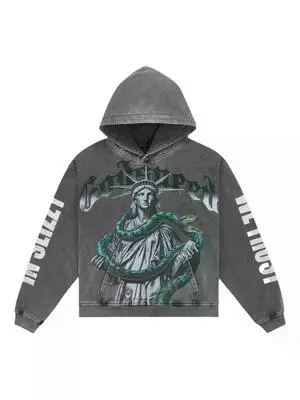 GODSPEED Graphic Print Hoodie - Grey