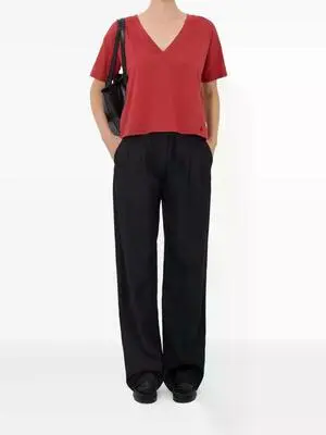 Loulou De Saison V-neck T-shirt - Red