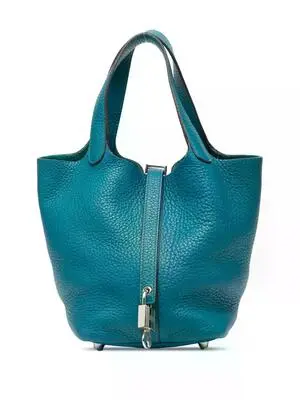 Hermès Clemence Picotin Lock 18 Handbag - Blue