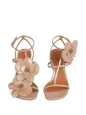 Zimmermann ZIMMERMANN Flower Embellished Stiletto Sandals Neutrals