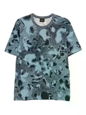 Paul Smith Floral-print T-shirt - Blue