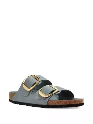 BIRKENSTOCK Birkenstock Double Strap Buckle Sandals Grey