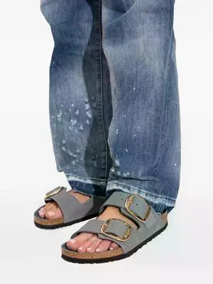BIRKENSTOCK Double Strap Buckle Sandals - Grey