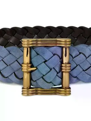 Etro Reversible Woven Belt - Blue