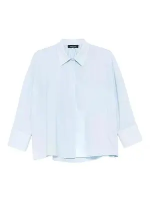 Fabiana Filippi Light Cotton Shirt With Classic Collar - Blue