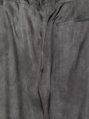 Christian Wijnants Pleated Satin Trousers - Grey