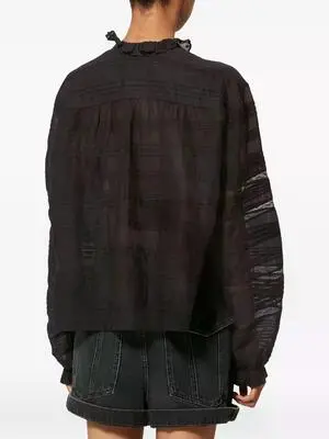 MARANT ETOILE Ruffled Lace Trim Shirt