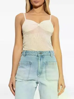 Victoria Beckham Ribbed-knit Tank Top