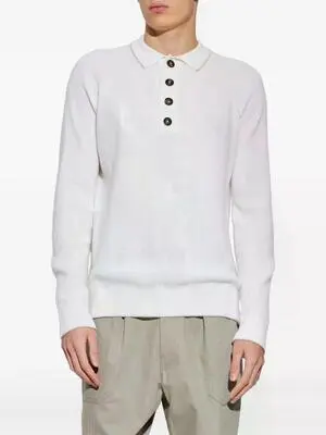 Eleventy Long-sleeve Polo Shirt