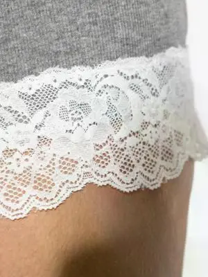 Vetements Lace-trim Mini Shorts