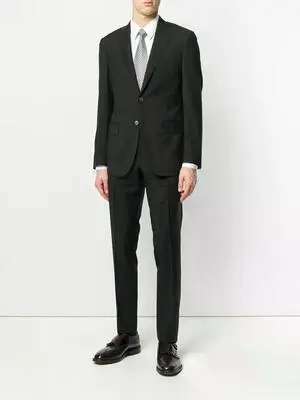 DELL'OGLIO Slim Tailored Suit - Black