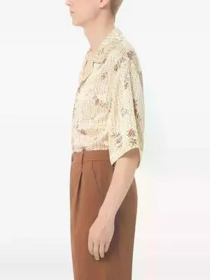Valentino Garavani Floral-print Shirt - Neutrals