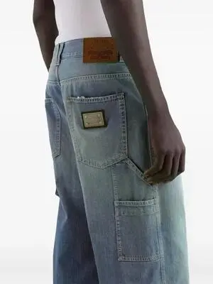 Dolce & Gabbana Logo Plaque Carpenter Jeans