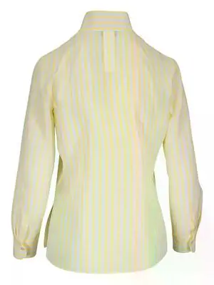 Akris Striped Long Sleeve Shirt - Yellow