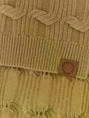 Stella McCartney Falabella Cable-knit Scarf