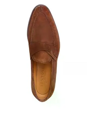 Bontoni Buckled Suede Loafers