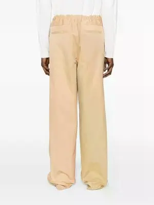 JIL SANDER Elasticated Waistband Trousers - Neutrals