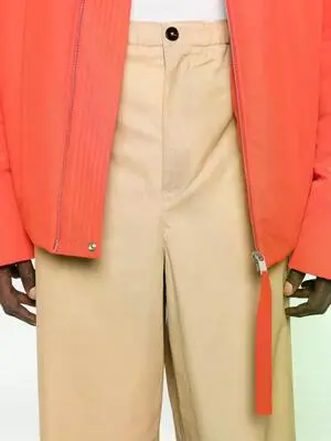 JIL SANDER Elasticated Waistband Trousers - Neutrals