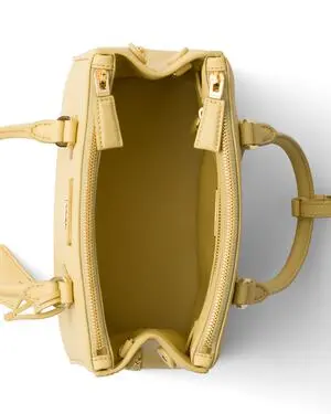 Prada Galleria Small Leather Bag - Vanilla