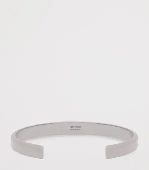 TOM FORD Logo-engraved Sterling Bangle