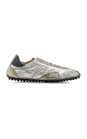 MAISON MARGIELA Sprinters Lamé Sneakers - Silver