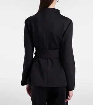 Max Mara Belted Jersey Blazer