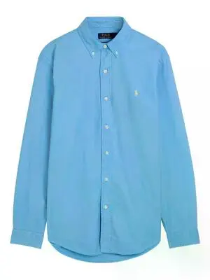 Polo Ralph Lauren Button Embroidered-logo Shirt - Blue