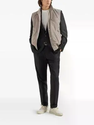 Brunello Cucinelli Flannel Padded Gilet