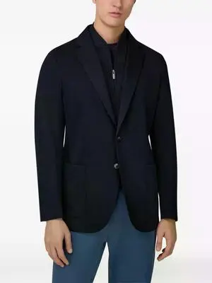 Boggi Milano Wool Blend Sweatshirt Jacket