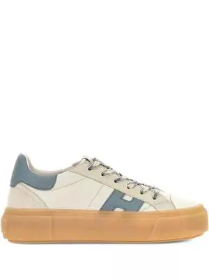 Hogan Platform Sneakers With White 'h' Logo - Neutrals