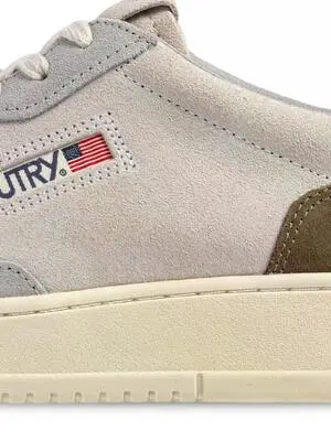 AUTRY Medalist Low Tri-colour Suede Sneakers - Grey