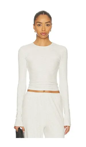 ALL THE WAYS Airlea Long Sleeve Top In . Also - Grey